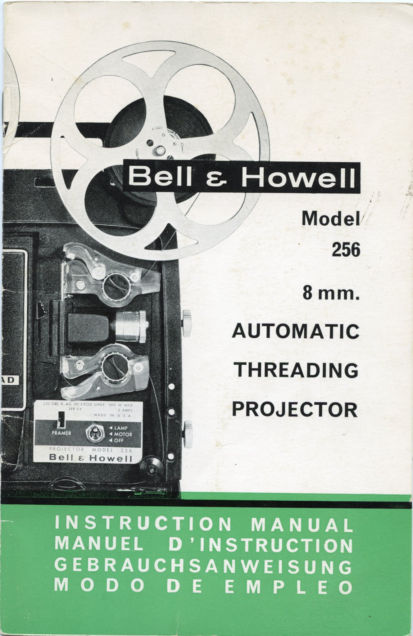 Bell & Howell model 256 notice (PDF) - Platyphoto