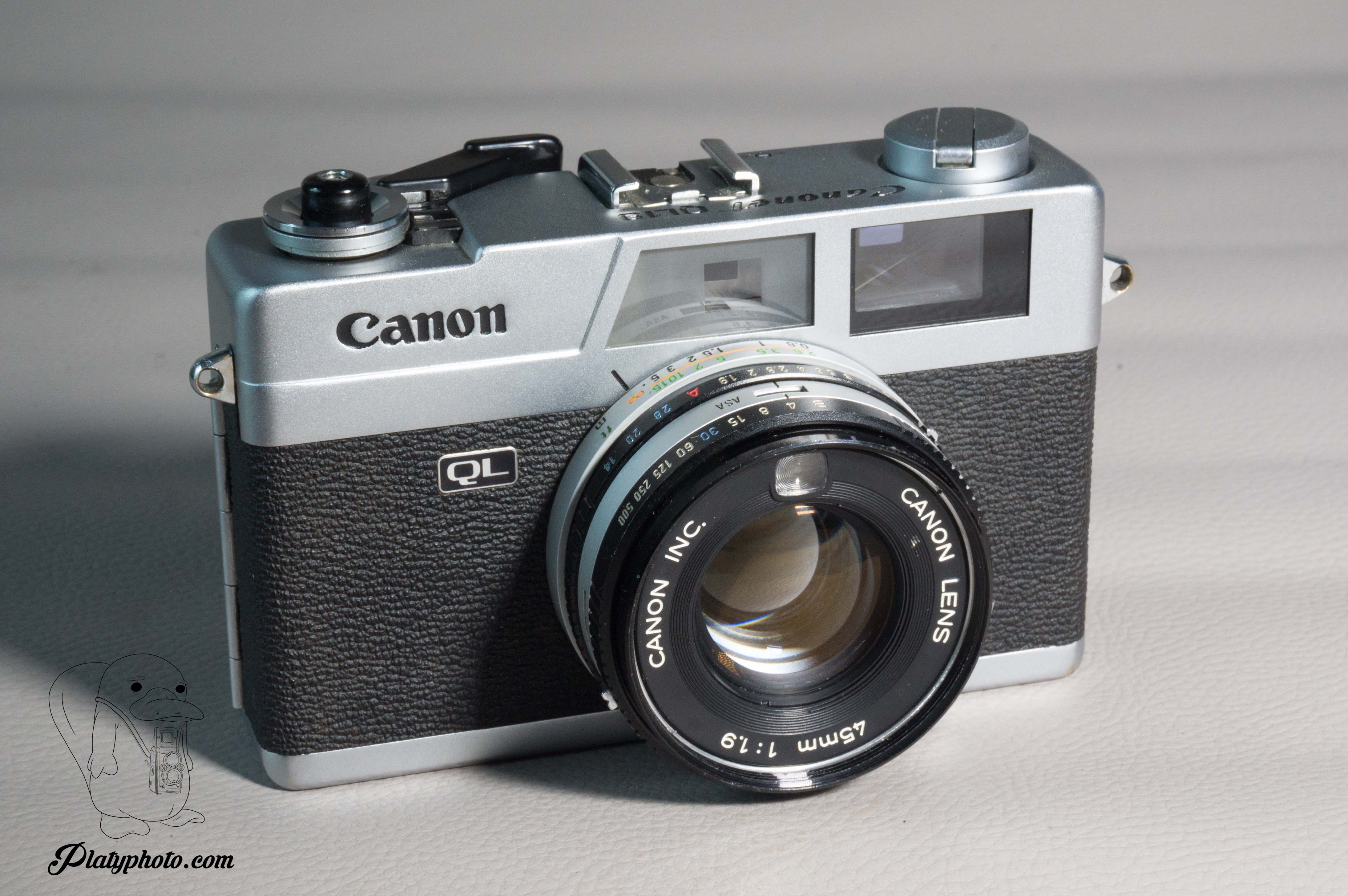 -REVISE CLA- Canon Canonet QL19 45mm F:1.9 - Platyphoto