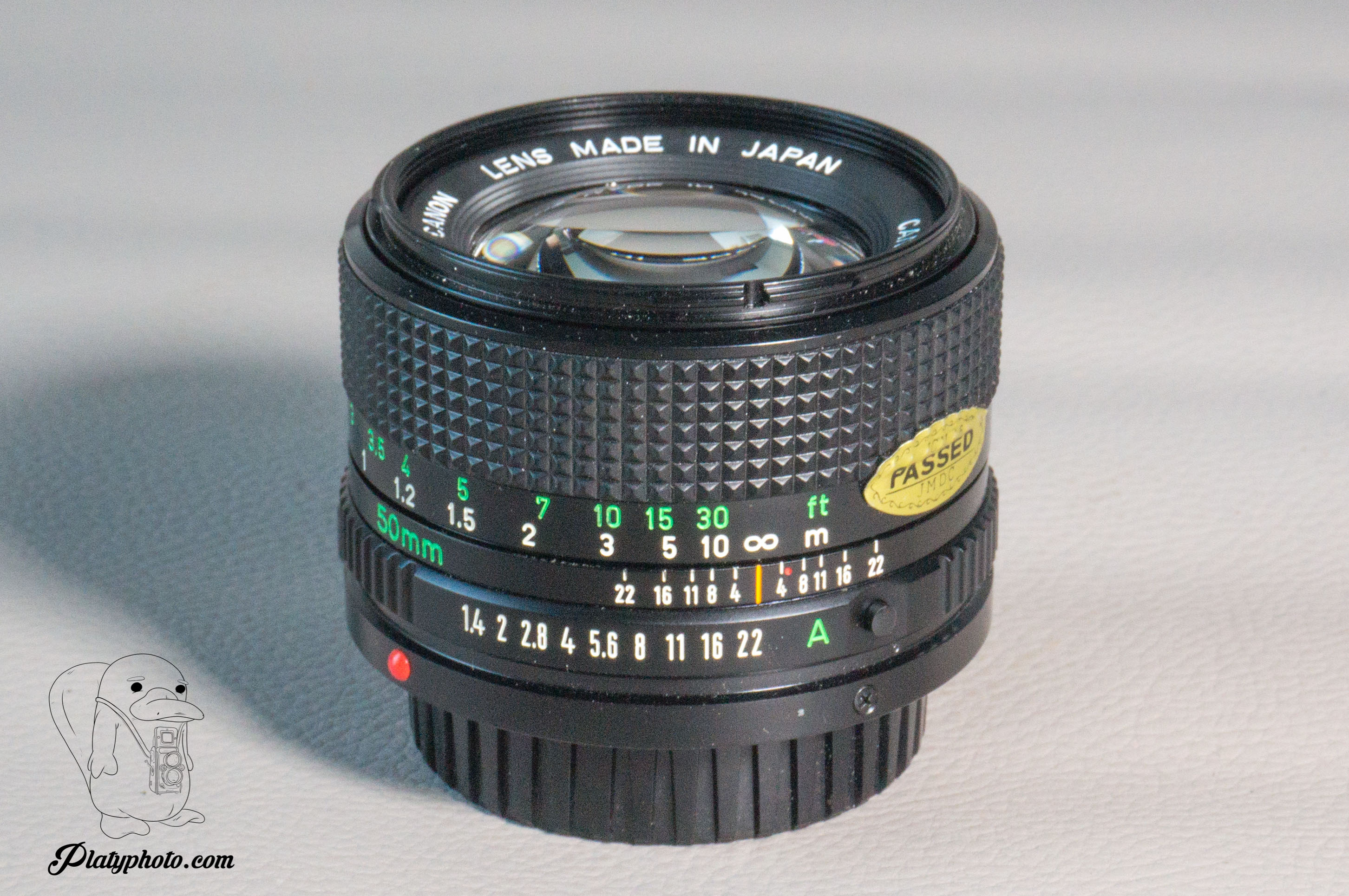 Canon nFD 50mm F:1.4 - Platyphoto